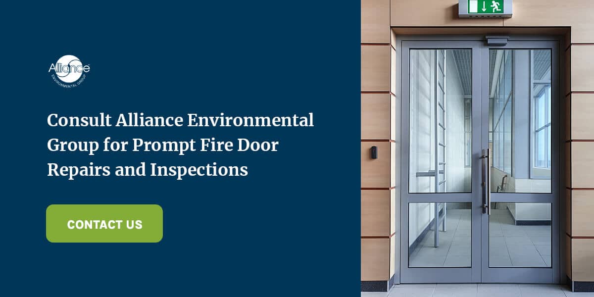 Signs Your Fire Doors Need Repair | Alliance Environmental